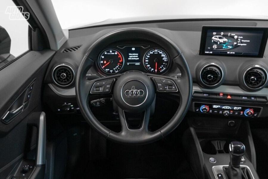 Grey Audi Q2 2021 in Vilnius, with an engine capacity of 1.50 L and mileage of 90 thousand km for 23850 €, photo 10 on AUTOMOTO.COM.LV