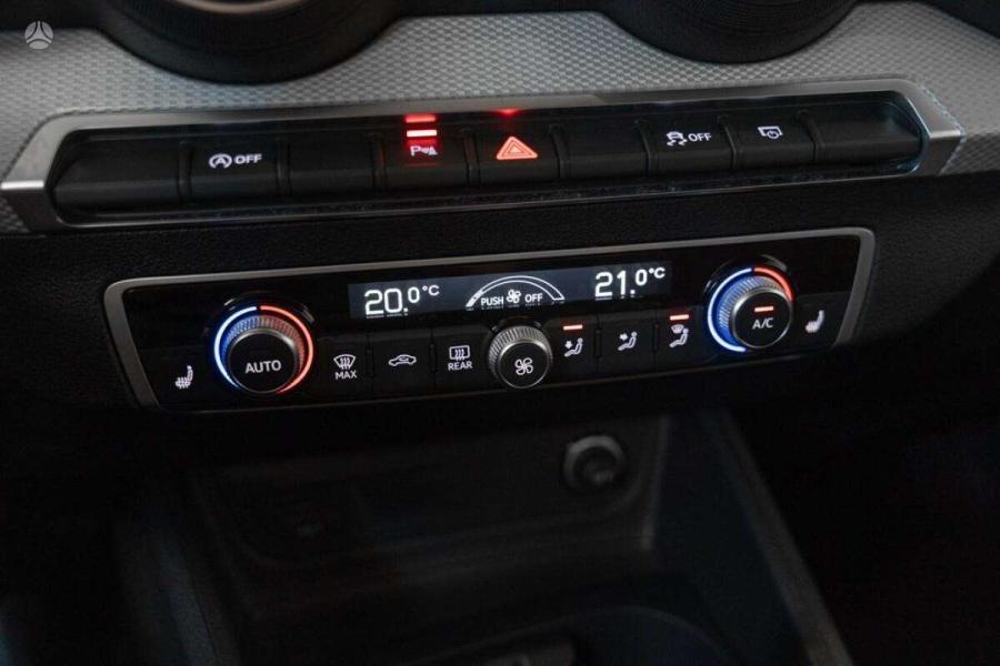 Grey Audi Q2 2021 in Vilnius, with an engine capacity of 1.50 L and mileage of 90 thousand km for 17900 €, photo 17 on AUTOMOTO.COM.LV