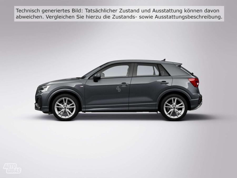 Grey Audi Q2 2023 in Kaunas, with an engine capacity of 1.50 L and mileage of 21 thousand km for 30591 €, photo 2 on AUTOMOTO.COM.LV