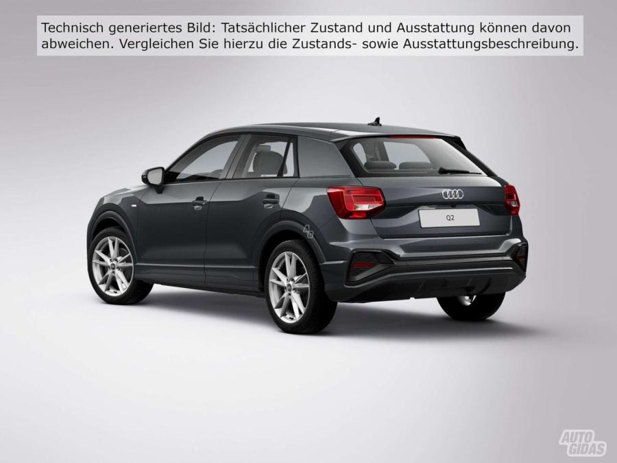 Grey Audi Q2 2023 in Kaunas, with an engine capacity of 1.50 L and mileage of 21 thousand km for 30591 €, photo 3 on AUTOMOTO.COM.LV