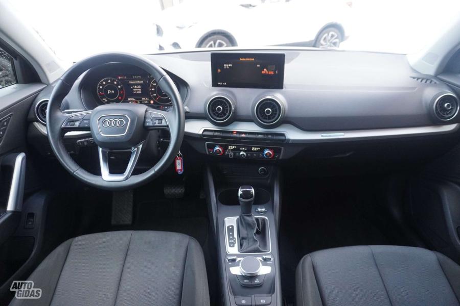Grey Audi Q2 2023 in Kaunas, with an engine capacity of 1.50 L and mileage of 98 thousand km for 25995 €, photo 14 on AUTOMOTO.COM.LV
