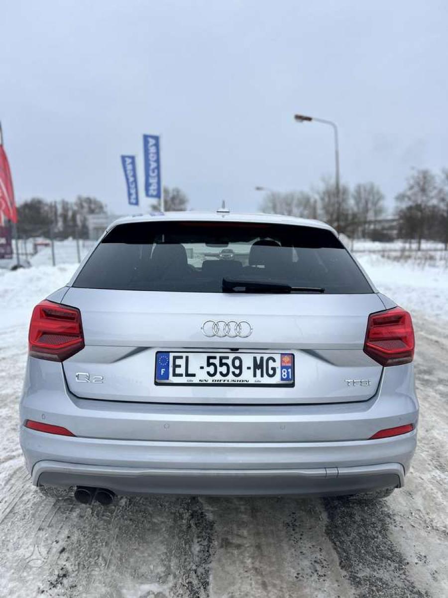 Pelēks Audi Q2 2017 Panevēža, ar dzinēja tilpumu 1.40 L un nobraukumu 100 tūkst. km par 14700 €, foto 8 vietnē AUTOMOTO.COM.LV