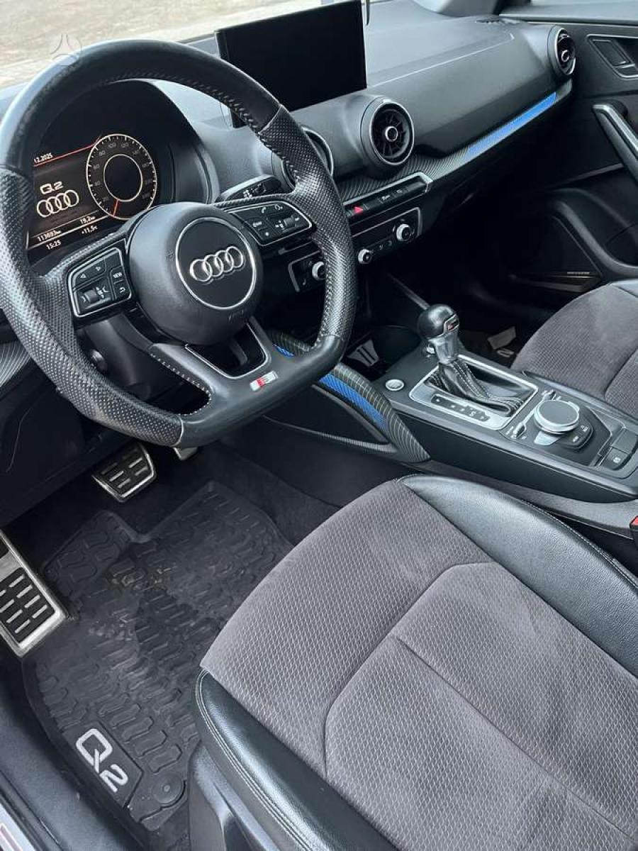 Grey Audi Q2 2019 in Telschi, with an engine capacity of 1.60 L and mileage of 113 thousand km for 16900 €, photo 12 on AUTOMOTO.COM.LV
