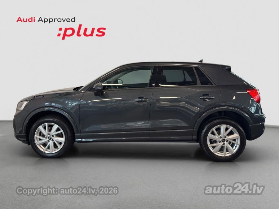 Grey Audi Q2 2025 in Tallinn, with an engine capacity of 2.00 L and mileage of 8 thousand km for 32900 €, photo 3 on AUTOMOTO.COM.LV