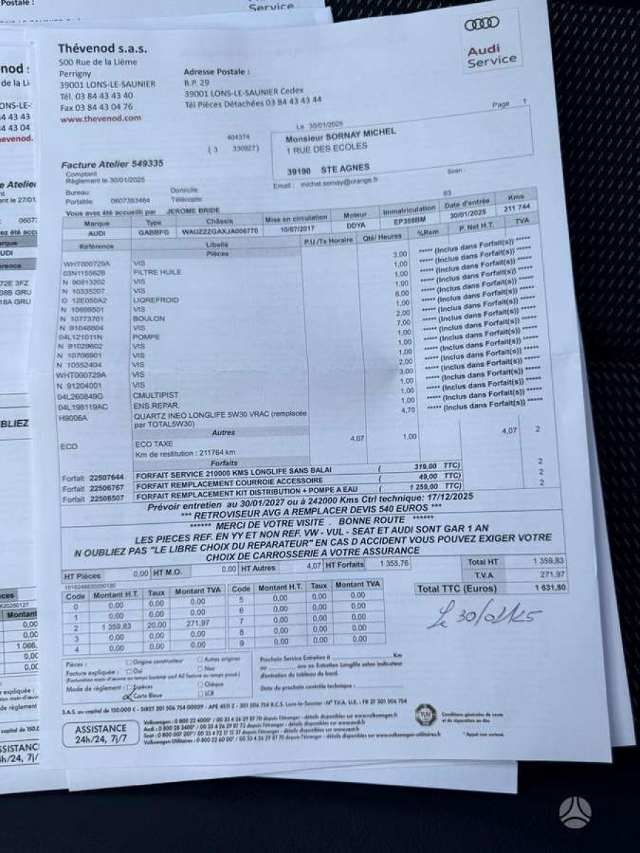 Grey Audi Q2 2017 in Panevezys, with an engine capacity of 1.60 L and mileage of 249 thousand km for 12990 €, photo 22 on AUTOMOTO.COM.LV