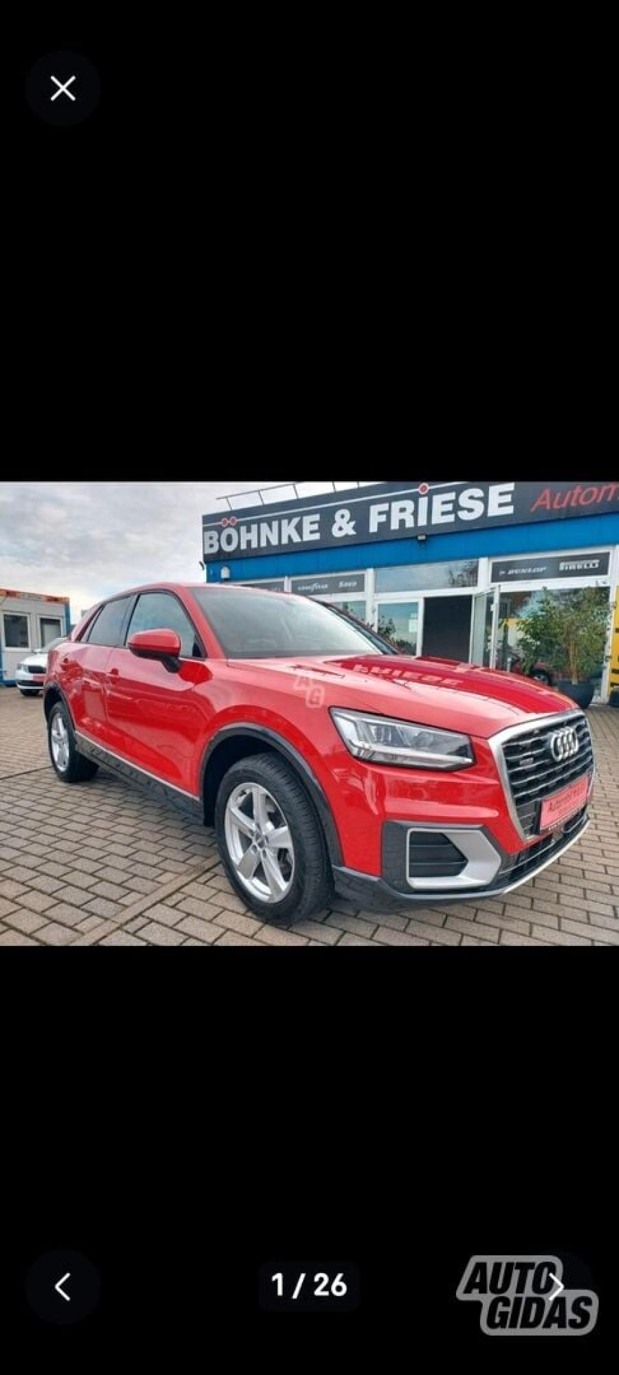 Red Audi Q2 2019 in Kaunas, with an engine capacity of 2.00 L and mileage of 65 thousand km for 18000 €, photo 2 on AUTOMOTO.COM.LV