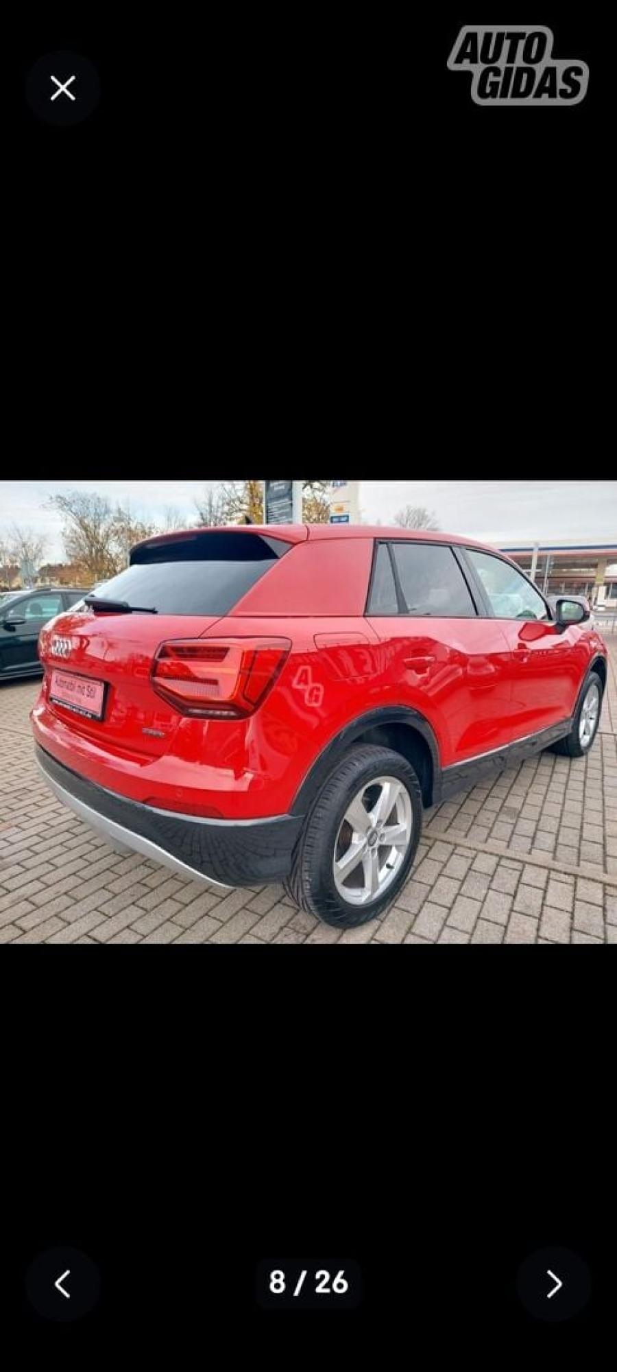 Red Audi Q2 2019 in Kaunas, with an engine capacity of 2.00 L and mileage of 65 thousand km for 18000 €, photo 4 on AUTOMOTO.COM.LV