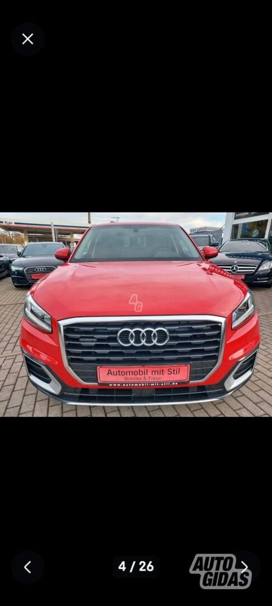 Red Audi Q2 2019 in Kaunas, with an engine capacity of 2.00 L and mileage of 65 thousand km for 18000 €, photo 7 on AUTOMOTO.COM.LV