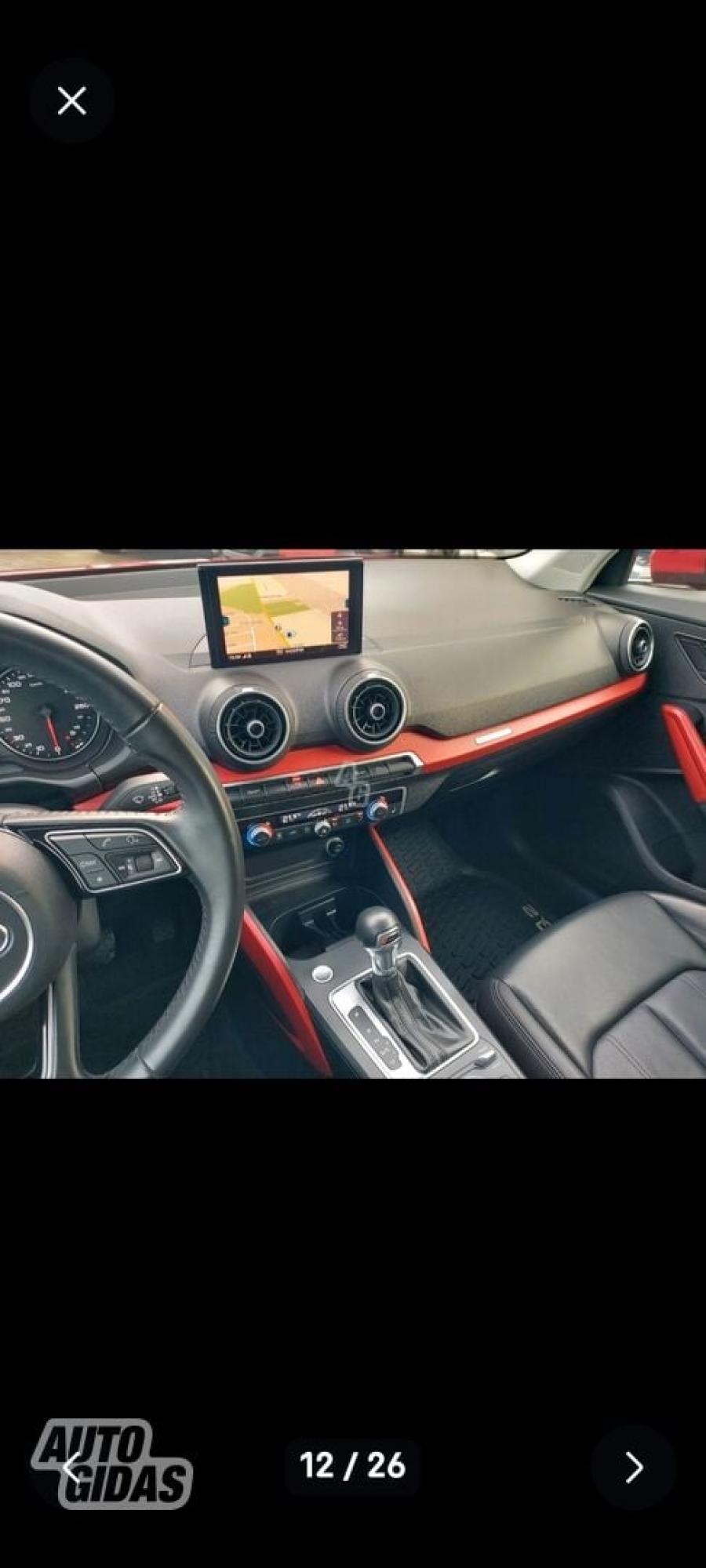 Red Audi Q2 2019 in Kaunas, with an engine capacity of 2.00 L and mileage of 65 thousand km for 18000 €, photo 14 on AUTOMOTO.COM.LV