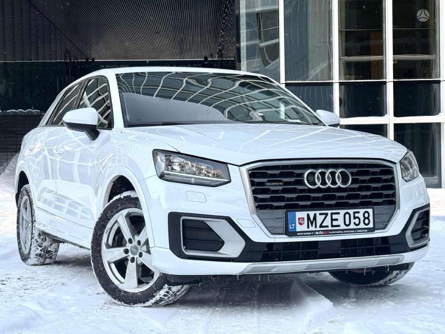 White Audi Q2 2017 in Vilnius, with an engine capacity of 1.97 L and mileage of 211 thousand km for 14990 €, photo 8 on AUTOMOTO.COM.LV