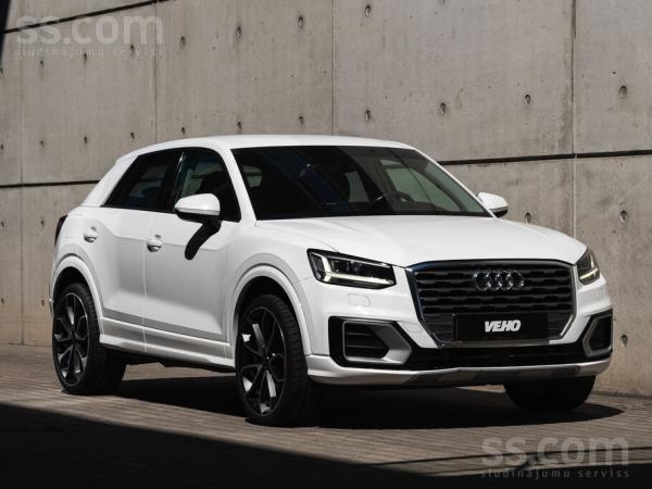 White Audi Q2 2017 in Riga, with an engine capacity of 1.40 L and mileage of 129 thousand km for 14900 €, photo 1 on AUTOMOTO.COM.LV