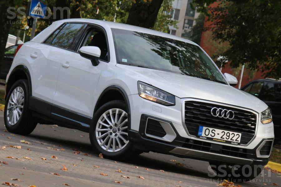 White Audi Q2 2017 in Riga, with an engine capacity of 1.60 L and mileage of 145 thousand km for 12990 €, photo 6 on AUTOMOTO.COM.LV