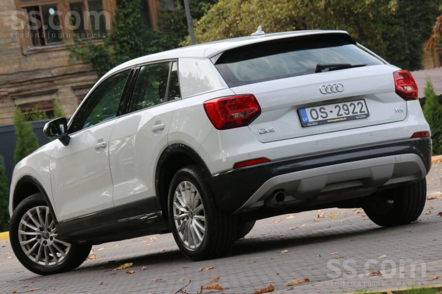 White Audi Q2 2017 in Riga, with an engine capacity of 1.60 L and mileage of 145 thousand km for 12990 €, photo 8 on AUTOMOTO.COM.LV