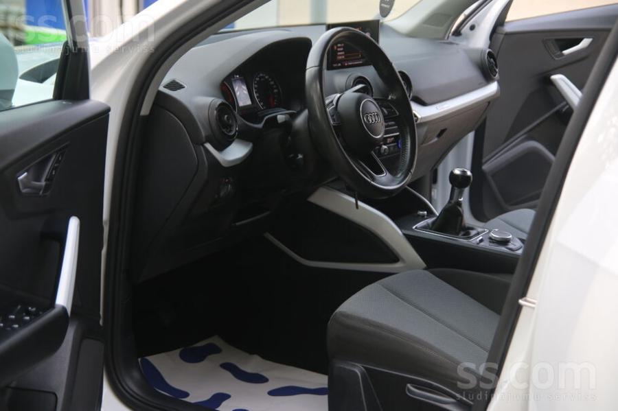 White Audi Q2 2017 in Riga, with an engine capacity of 1.60 L and mileage of 145 thousand km for 12990 €, photo 14 on AUTOMOTO.COM.LV