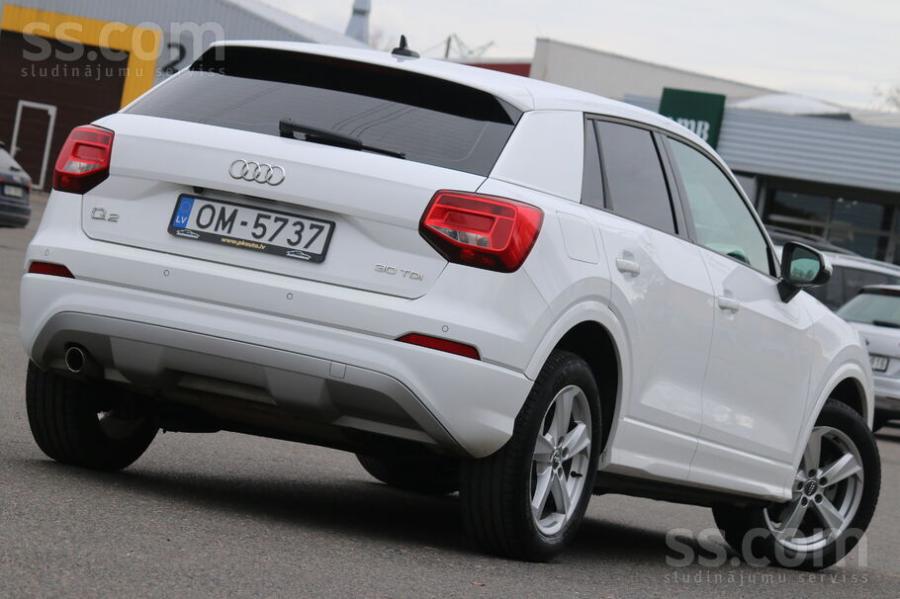 White Audi Q2 2018 in Riga, with an engine capacity of 1.60 L and mileage of 0 thousand km for 14490 €, photo 3 on AUTOMOTO.COM.LV