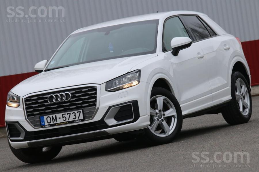 White Audi Q2 2018 in Riga, with an engine capacity of 1.60 L and mileage of 0 thousand km for 14490 €, photo 1 on AUTOMOTO.COM.LV