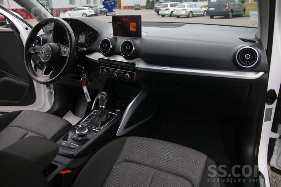 White Audi Q2 2018 in Riga, with an engine capacity of 1.60 L and mileage of 0 thousand km for 14490 €, photo 14 on AUTOMOTO.COM.LV