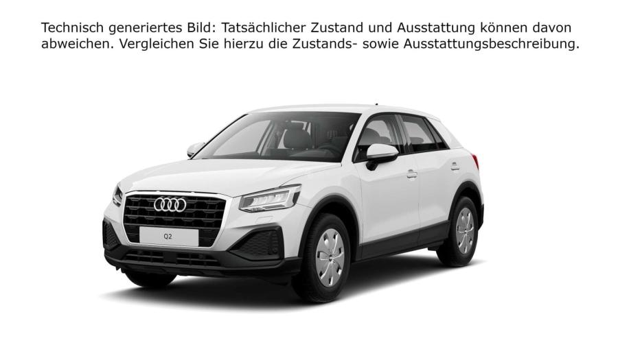 White Audi Q2 2023 in Kaunas, with an engine capacity of 1.00 L and mileage of 33 thousand km for 23614 €, photo 2 on AUTOMOTO.COM.LV