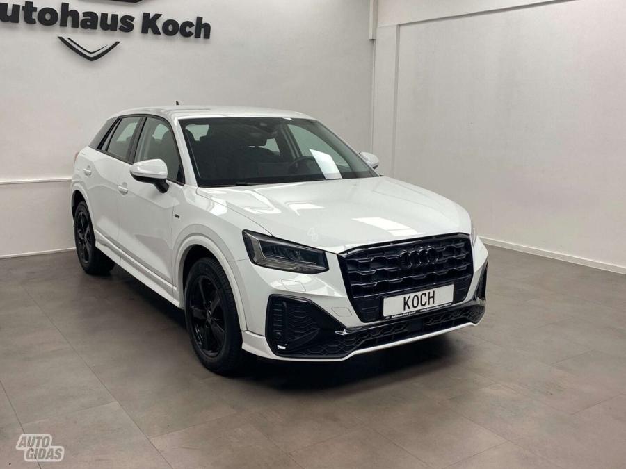 White Audi Q2 2023 in Kaunas, with an engine capacity of 2.00 L and mileage of 39 thousand km for 27878 €, photo 1 on AUTOMOTO.COM.LV