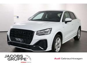 Balts Audi Q2 2024 Kauņa, ar dzinēja tilpumu 1.50 L un nobraukumu 17 tūkst. km par 32669 €, foto  vietnē AUTOMOTO.COM.LV