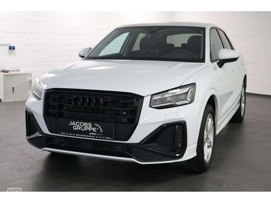White Audi Q2 2024 in Kaunas, with an engine capacity of 1.50 L and mileage of 17 thousand km for 32669 €, photo 2 on AUTOMOTO.COM.LV