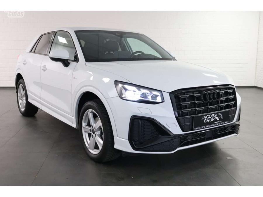 White Audi Q2 2024 in Kaunas, with an engine capacity of 1.50 L and mileage of 17 thousand km for 32669 €, photo 3 on AUTOMOTO.COM.LV