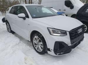 Balts Audi Q2 2025 Klaipėda, ar dzinēja tilpumu 1.98 L un nobraukumu 7 tūkst. km par 14100 €, foto  vietnē AUTOMOTO.COM.LV