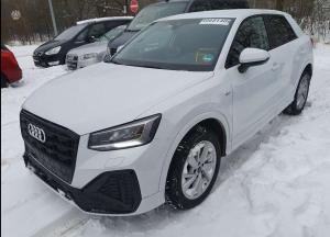 White Audi Q2 2025 in Klaipeda, with an engine capacity of 1.98 L and mileage of 7 thousand km for 14100 €, photo 3 on AUTOMOTO.COM.LV