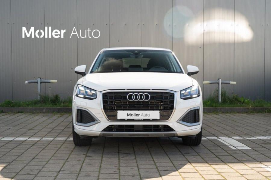 White Audi Q2 2024 in Ventspils, with an engine capacity of 1.50 L and mileage of 13 thousand km for 28800 €, photo 5 on AUTOMOTO.COM.LV