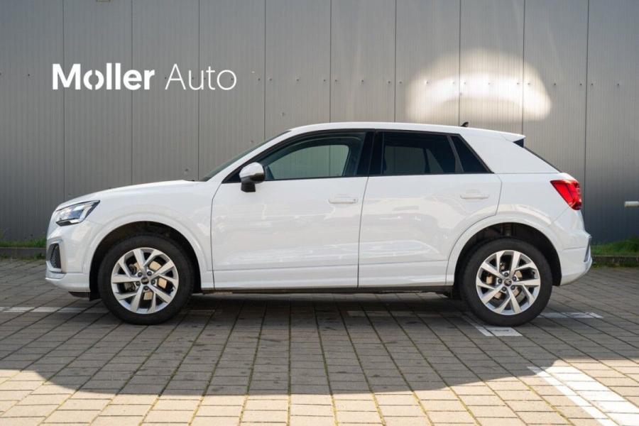 White Audi Q2 2024 in Ventspils, with an engine capacity of 1.50 L and mileage of 13 thousand km for 28800 €, photo 6 on AUTOMOTO.COM.LV