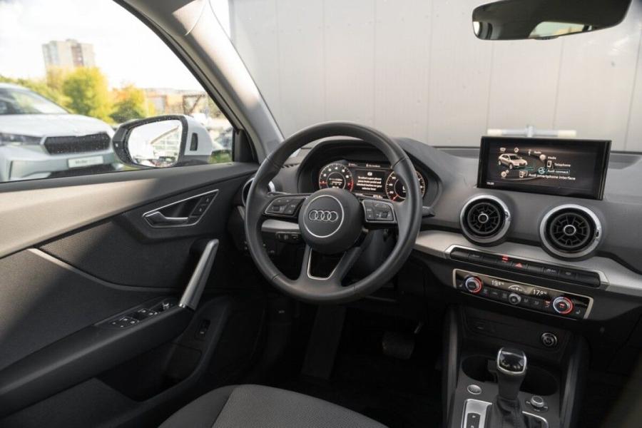 White Audi Q2 2024 in Ventspils, with an engine capacity of 1.50 L and mileage of 13 thousand km for 28800 €, photo 21 on AUTOMOTO.COM.LV