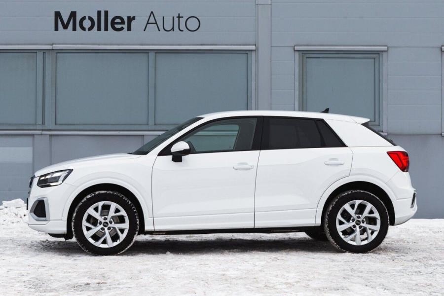 White Audi Q2 2024 in Ventspils, with an engine capacity of 1.50 L and mileage of 13 thousand km for 28800 €, photo 28 on AUTOMOTO.COM.LV