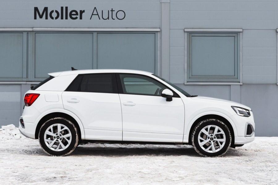 White Audi Q2 2024 in Ventspils, with an engine capacity of 1.50 L and mileage of 13 thousand km for 28800 €, photo 32 on AUTOMOTO.COM.LV