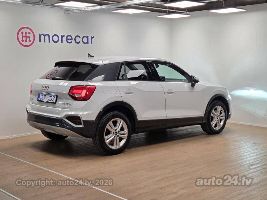 White Audi Q2 2021 in Tallinn, with an engine capacity of 1.50 L and mileage of 66 thousand km for 19900 €, photo 5 on AUTOMOTO.COM.LV