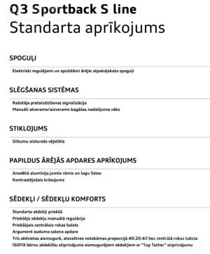 Черный Ауди Ку3 2025 в Рига, объемом двигателя 1.50 л и пробегом 2 тыс. км за 39700 €, фото 12 на AUTOMOTO.COM.LV