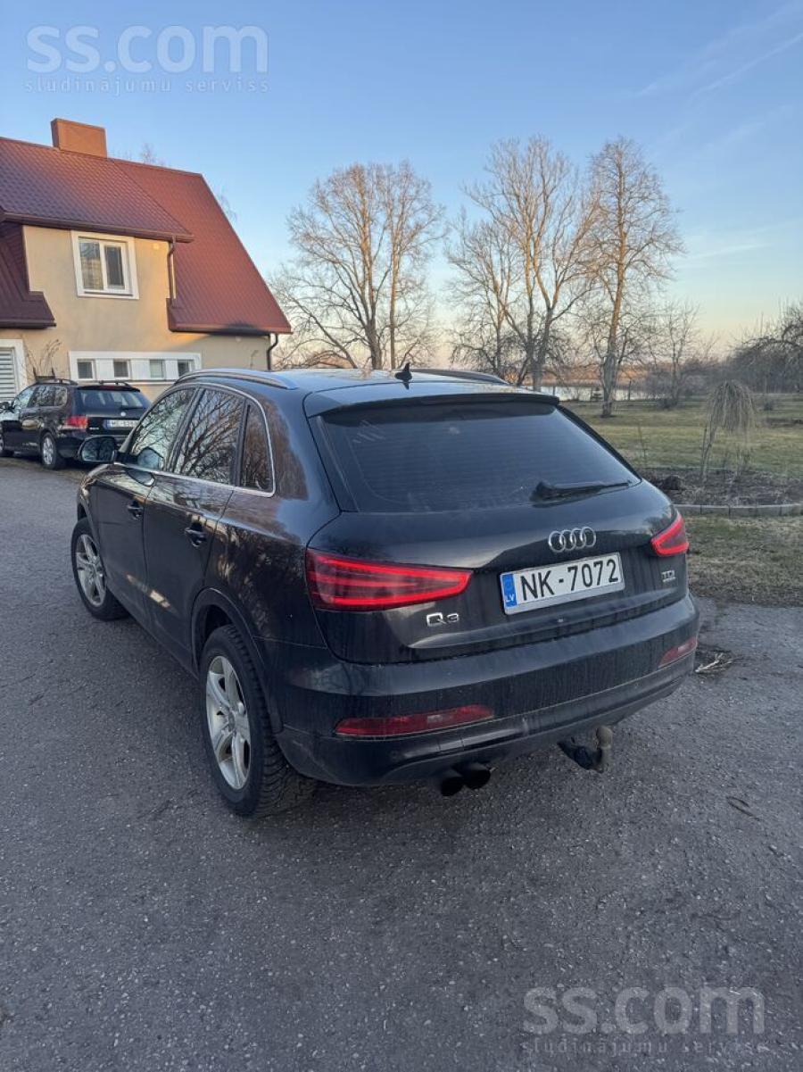 Black Audi Q3 2011 in Ventspils, with an engine capacity of 2.00 L and mileage of 305 thousand km for 9108 €, photo 6 on AUTOMOTO.COM.LV