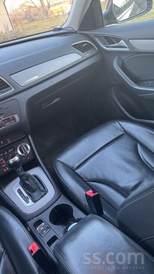 Black Audi Q3 2011 in Ventspils, with an engine capacity of 2.00 L and mileage of 305 thousand km for 9108 €, photo 9 on AUTOMOTO.COM.LV
