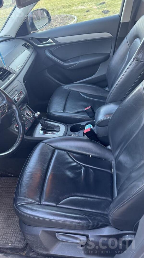 Black Audi Q3 2011 in Ventspils, with an engine capacity of 2.00 L and mileage of 305 thousand km for 9108 €, photo 10 on AUTOMOTO.COM.LV