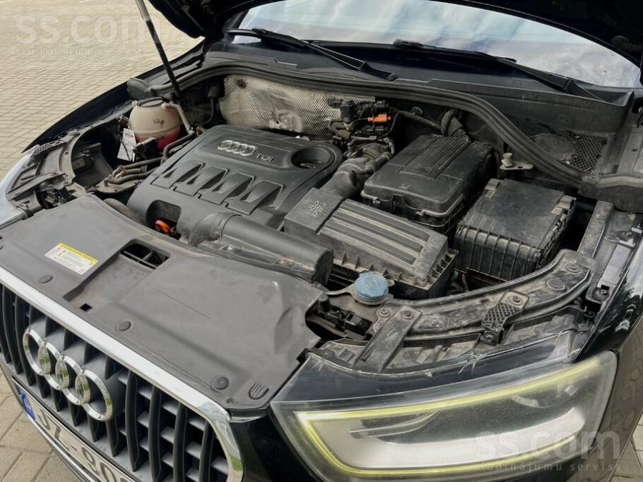 Black Audi Q3 2011 in Jelgava, with an engine capacity of 2.00 L and mileage of 289 thousand km for 9700 €, photo 14 on AUTOMOTO.COM.LV