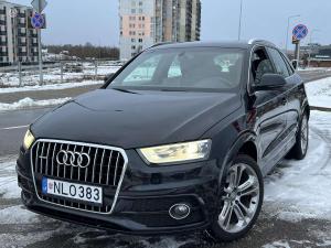 Melns Audi Q3 2012 Viļņa, ar dzinēja tilpumu 1.98 L un nobraukumu 223 tūkst. km par 8900 €, foto  vietnē AUTOMOTO.COM.LV