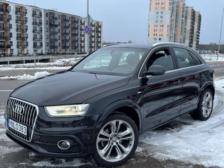 Black Audi Q3 2012 in Vilnius, with an engine capacity of 1.98 L and mileage of 223 thousand km for 8900 €, photo 2 on AUTOMOTO.COM.LV