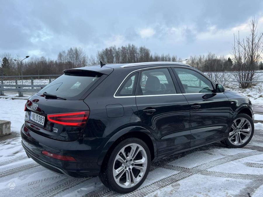 Black Audi Q3 2012 in Vilnius, with an engine capacity of 1.98 L and mileage of 223 thousand km for 8900 €, photo 4 on AUTOMOTO.COM.LV