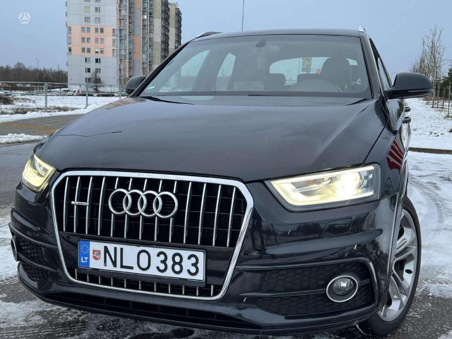 Black Audi Q3 2012 in Vilnius, with an engine capacity of 1.98 L and mileage of 223 thousand km for 8900 €, photo 8 on AUTOMOTO.COM.LV