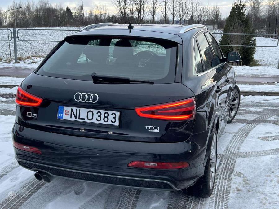 Black Audi Q3 2012 in Vilnius, with an engine capacity of 1.98 L and mileage of 223 thousand km for 8900 €, photo 9 on AUTOMOTO.COM.LV