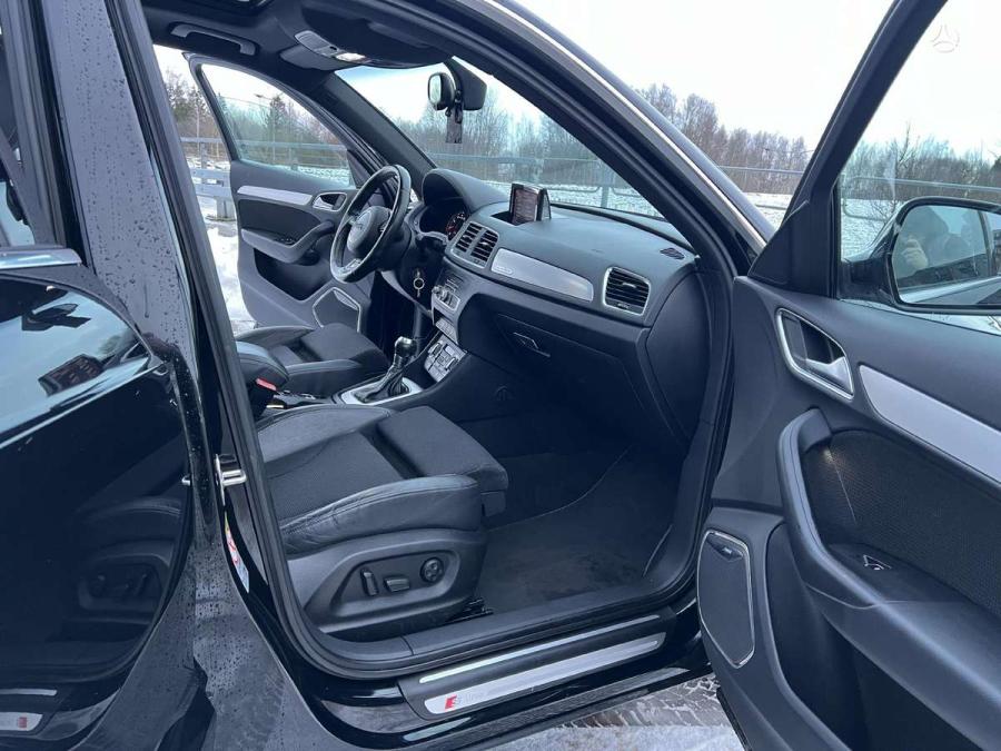 Black Audi Q3 2012 in Vilnius, with an engine capacity of 1.98 L and mileage of 223 thousand km for 8900 €, photo 32 on AUTOMOTO.COM.LV