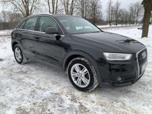 Melns Audi Q3 2012 Ogre, ar dzinēja tilpumu 2.00 L un nobraukumu 210 tūkst. km par 10970 €, foto  vietnē AUTOMOTO.COM.LV