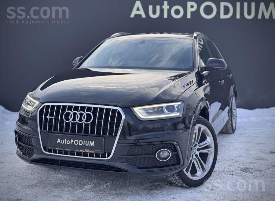 Black Audi Q3 2012 in Riga, with an engine capacity of 2.00 L and mileage of 224 thousand km for 13350 €, photo 1 on AUTOMOTO.COM.LV