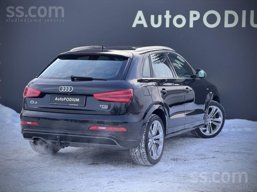 Black Audi Q3 2012 in Riga, with an engine capacity of 2.00 L and mileage of 224 thousand km for 13350 €, photo 4 on AUTOMOTO.COM.LV