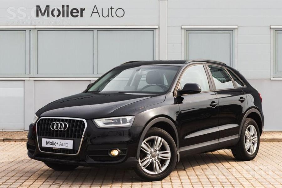 Black Audi Q3 2012 in Ventspils, with an engine capacity of 2.00 L and mileage of 185 thousand km for 11950 €, photo 1 on AUTOMOTO.COM.LV
