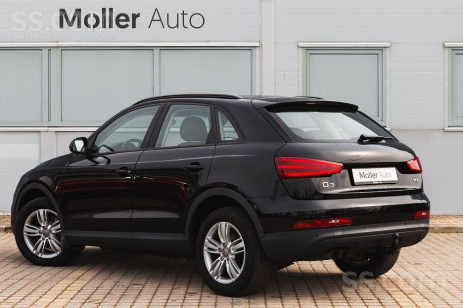 Black Audi Q3 2012 in Ventspils, with an engine capacity of 2.00 L and mileage of 185 thousand km for 11950 €, photo 3 on AUTOMOTO.COM.LV